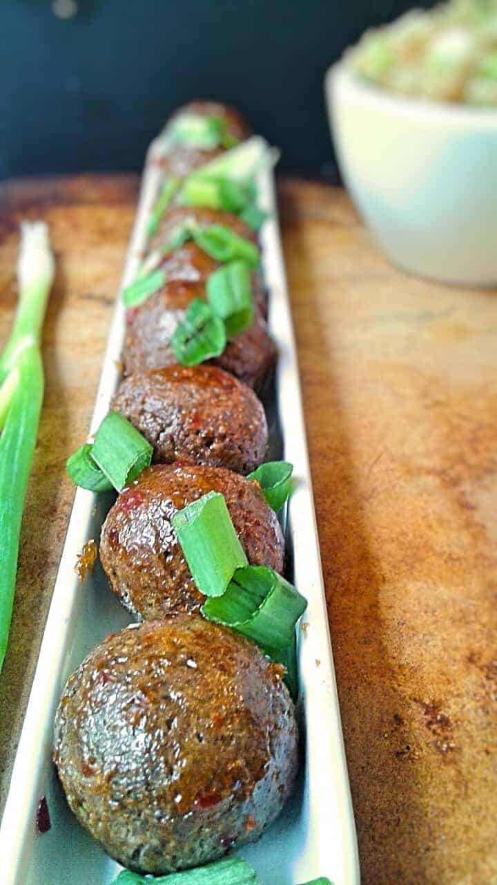 Vegan Sweet and Spicy Korean Meatballs - Rabbit and Wolves