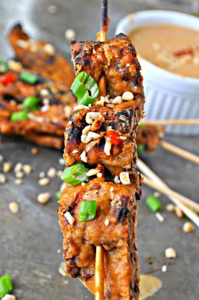 Vegan Black Bean Satay with Peanut Sauce - Rabbit and Wolves