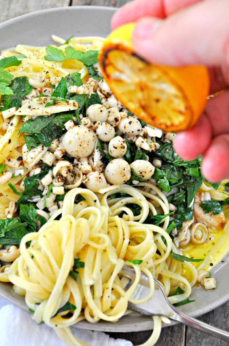 Vegan Linguine with Clam Sauce - Rabbit and Wolves