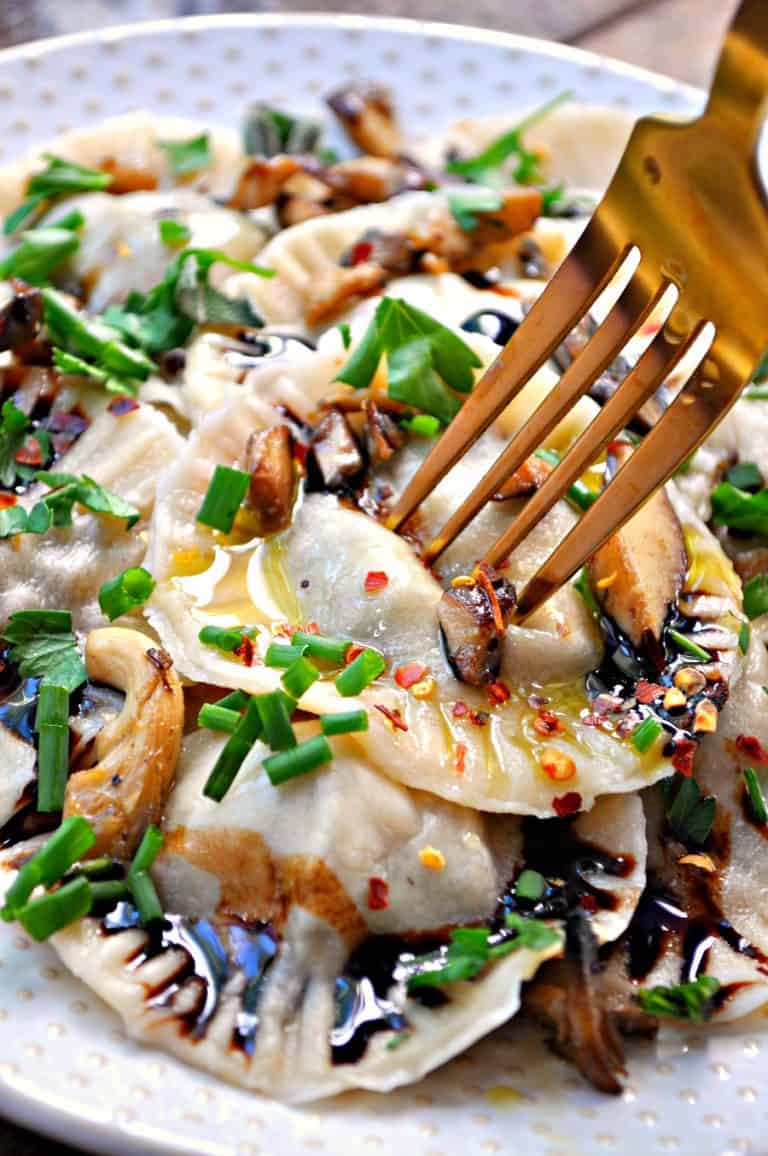 Vegan Fig and Wild Mushroom Ravioli - Rabbit and Wolves