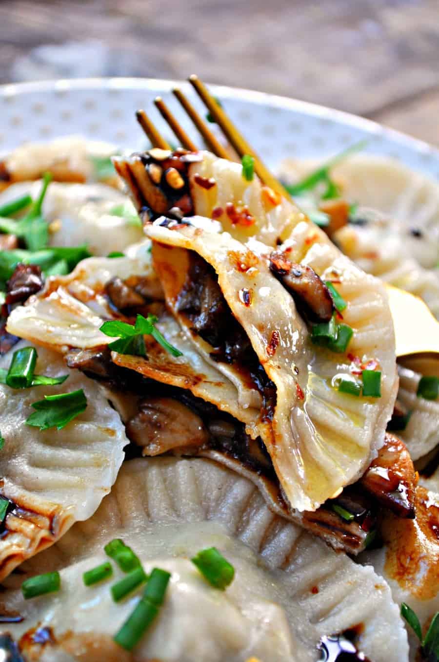Vegan Fig and Wild Mushroom Ravioli - Rabbit and Wolves