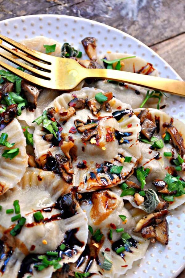 Vegan Fig and Wild Mushroom Ravioli - Rabbit and Wolves