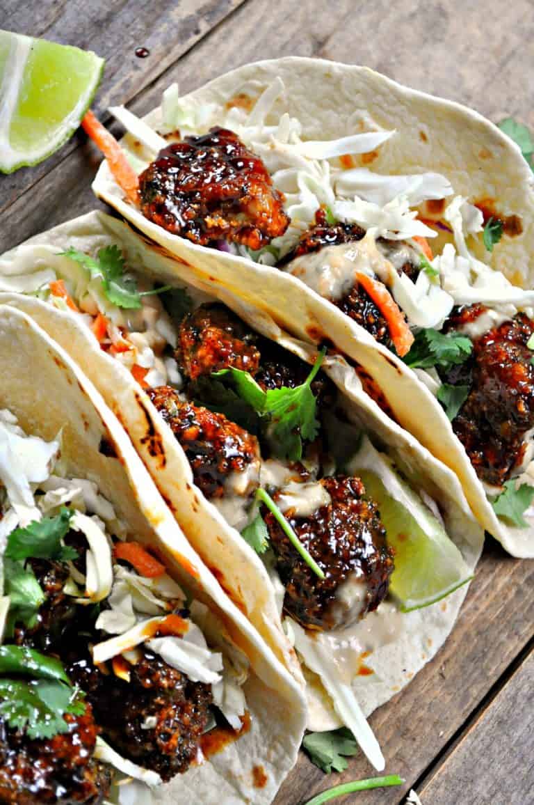 Vegan Crispy BBQ Broccoli Tacos - Rabbit and Wolves