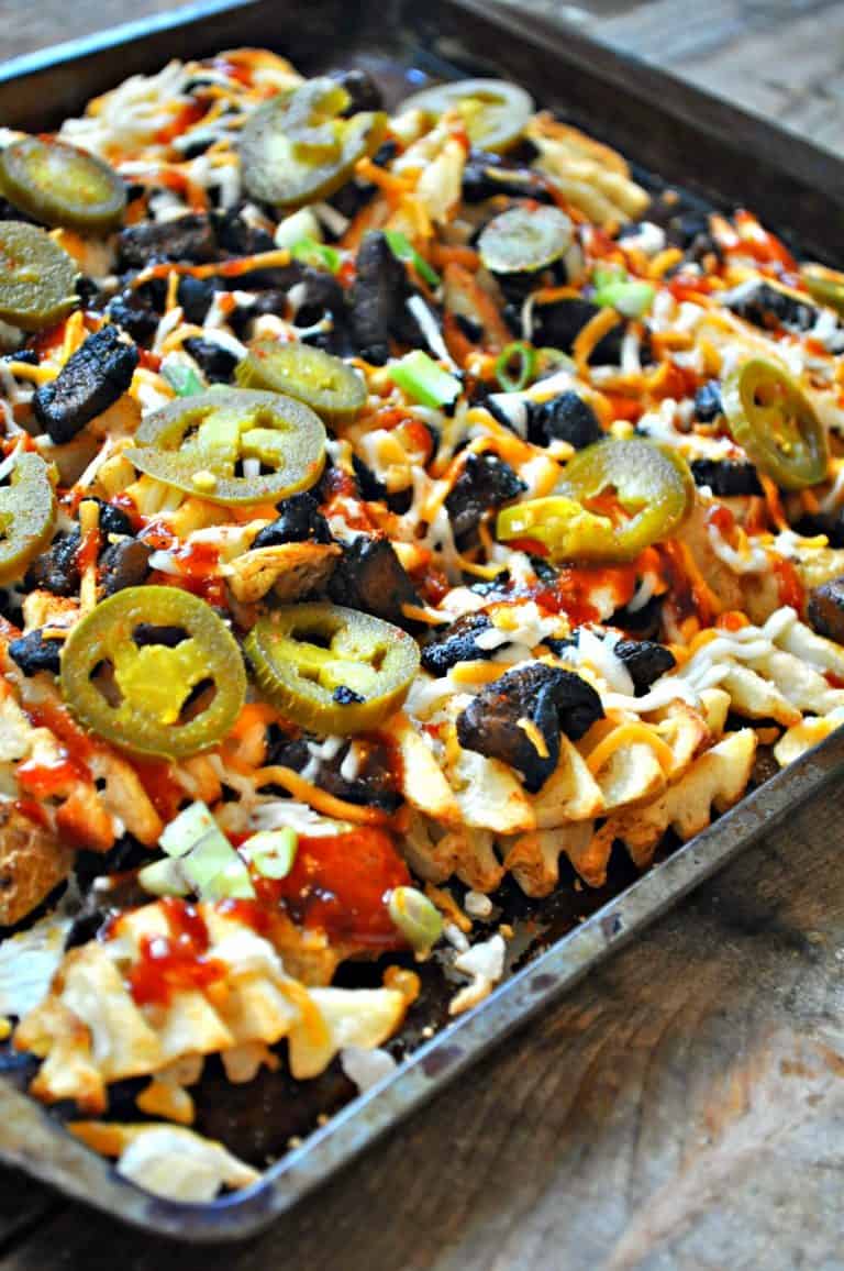 Vegan Loaded Texas Fries - Rabbit and Wolves
