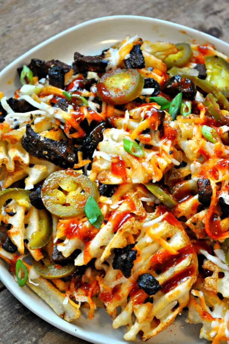 Vegan Loaded Texas Fries - Rabbit and Wolves