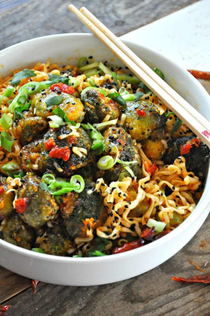 Vegan Firecracker Broccoli Ramen - Rabbit and Wolves