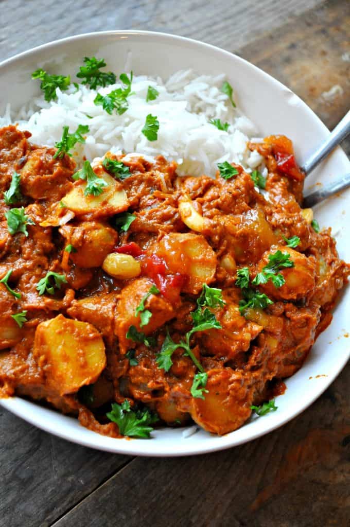 Vegan Butter Lentils and Potatoes - Rabbit and Wolves