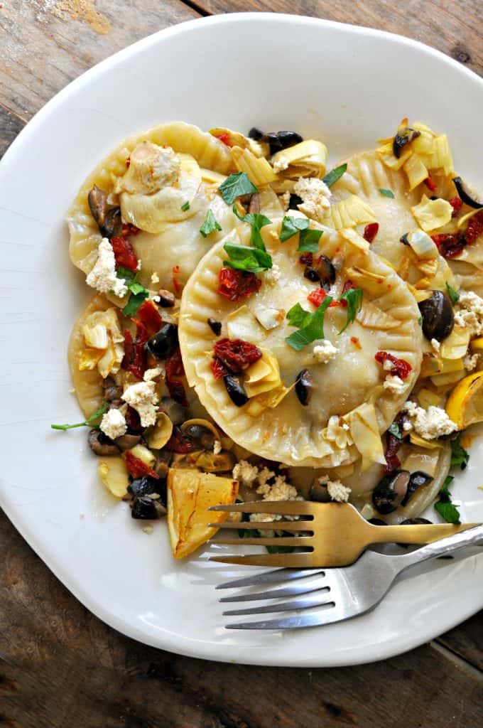 Vegan Mediterranean Ravioli - Rabbit and Wolves
