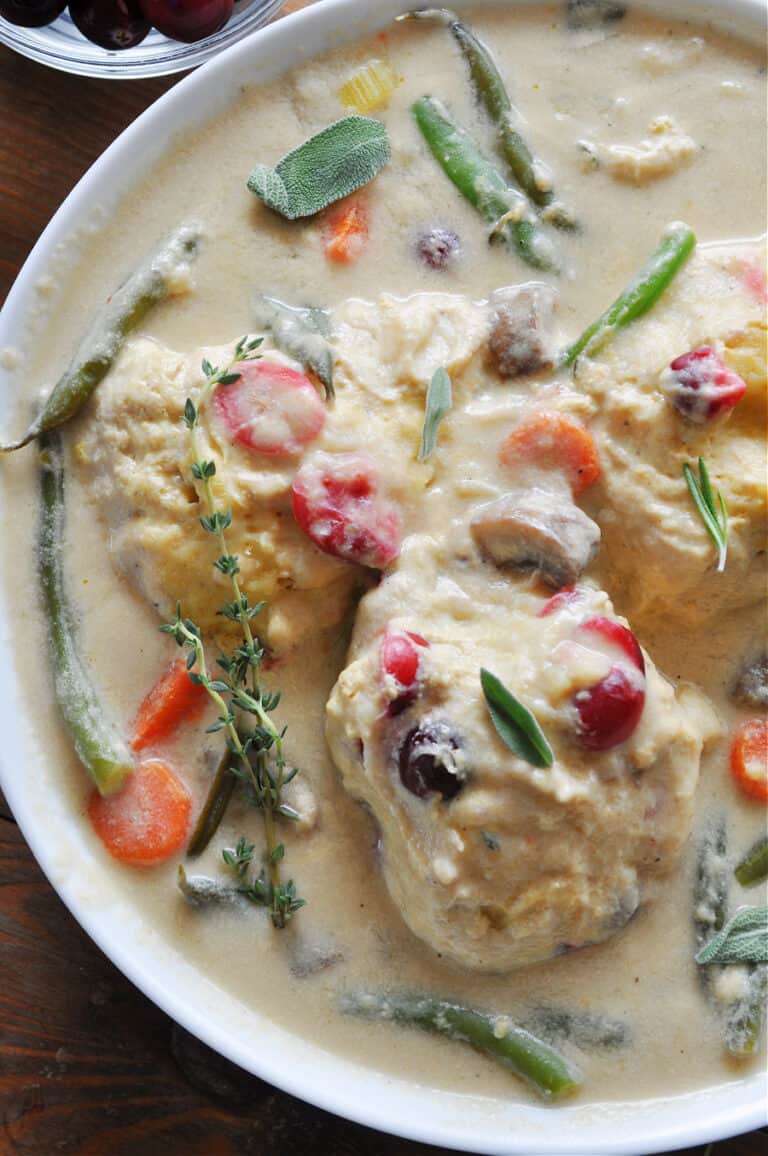 Vegan Thanksgiving Stew and Dumplings - Rabbit and Wolves