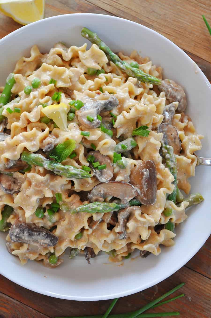 Vegan Spring Vegetable Stroganoff - Rabbit and Wolves