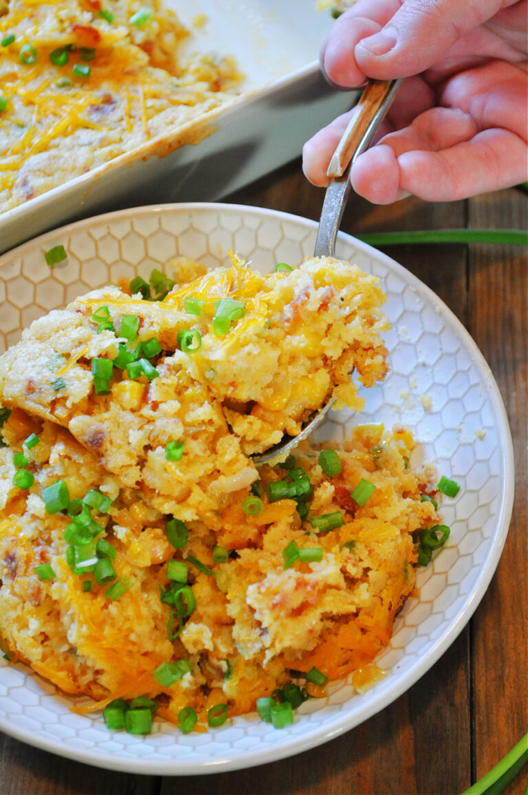 The Best Vegan Corn Casserole Ever - Rabbit and Wolves