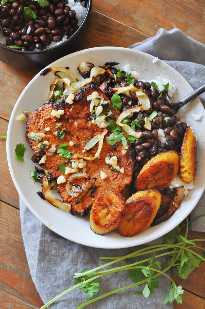 The Best Cuban-Inspired Vegan Steak - Rabbit and Wolves