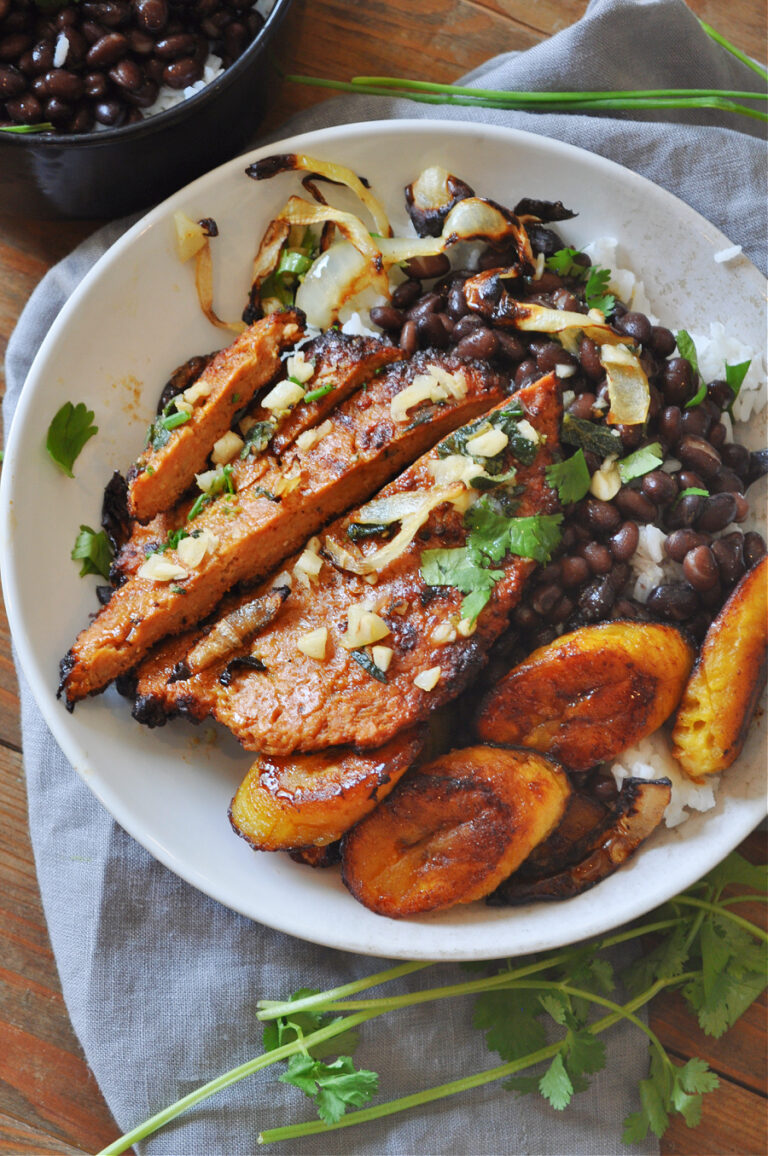 The Best Cuban-Inspired Vegan Steak - Rabbit and Wolves