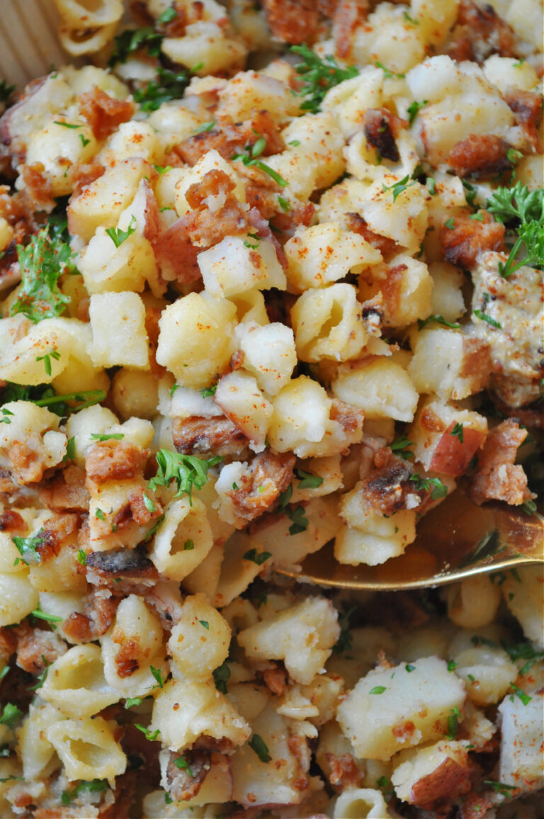 Vegan German Potato Pasta Salad - Rabbit and Wolves