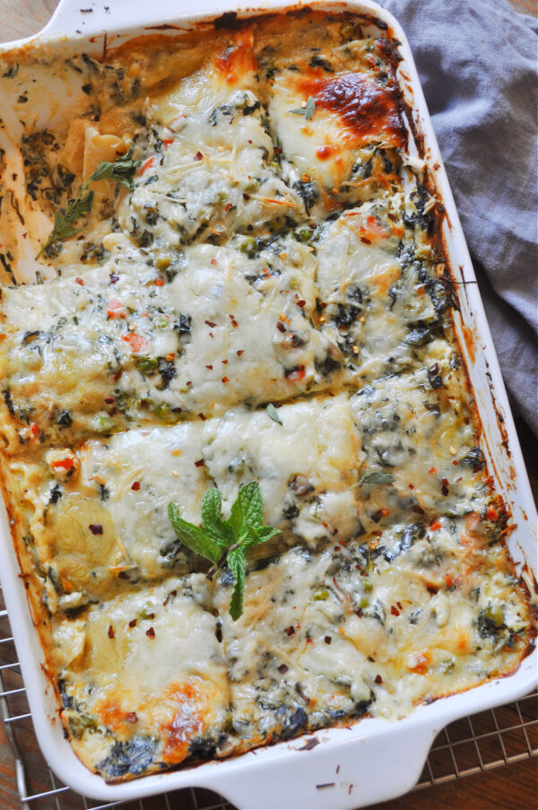 The Best Vegan Lasagna Primavera - Rabbit and Wolves