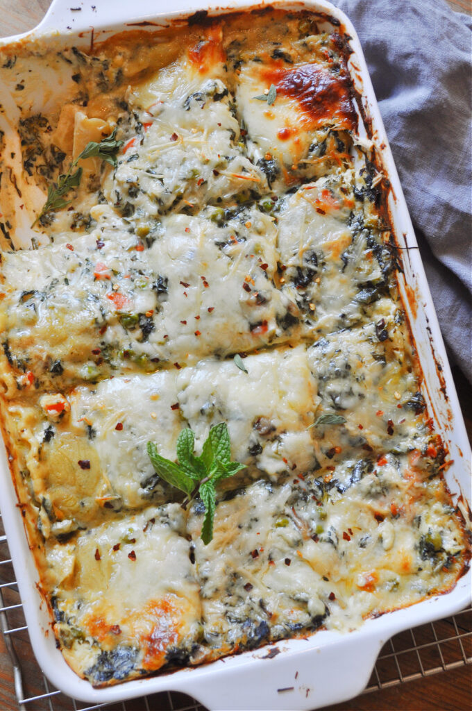 The Best Vegan Lasagna Primavera - Rabbit and Wolves