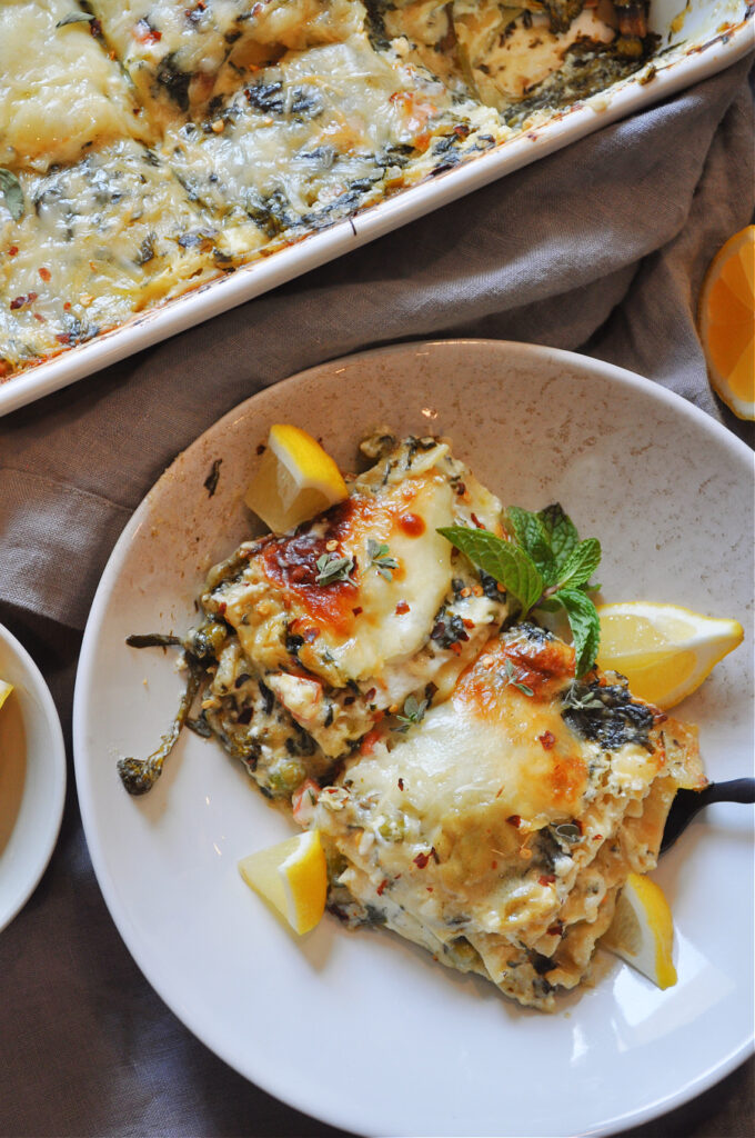 The Best Vegan Lasagna Primavera - Rabbit and Wolves